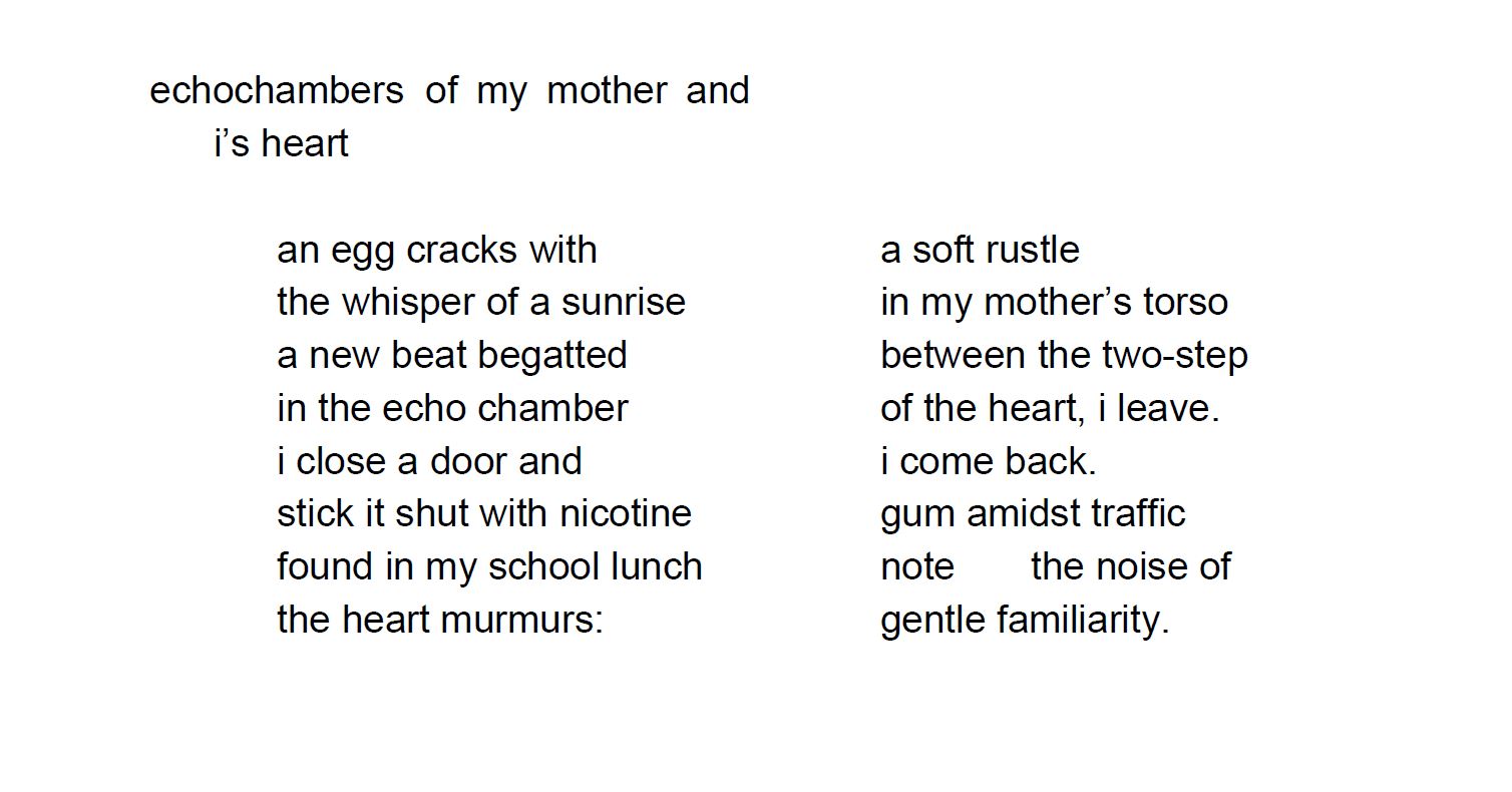 echochambers of my mother and i’s heart – Ellie Sharp – all the sins